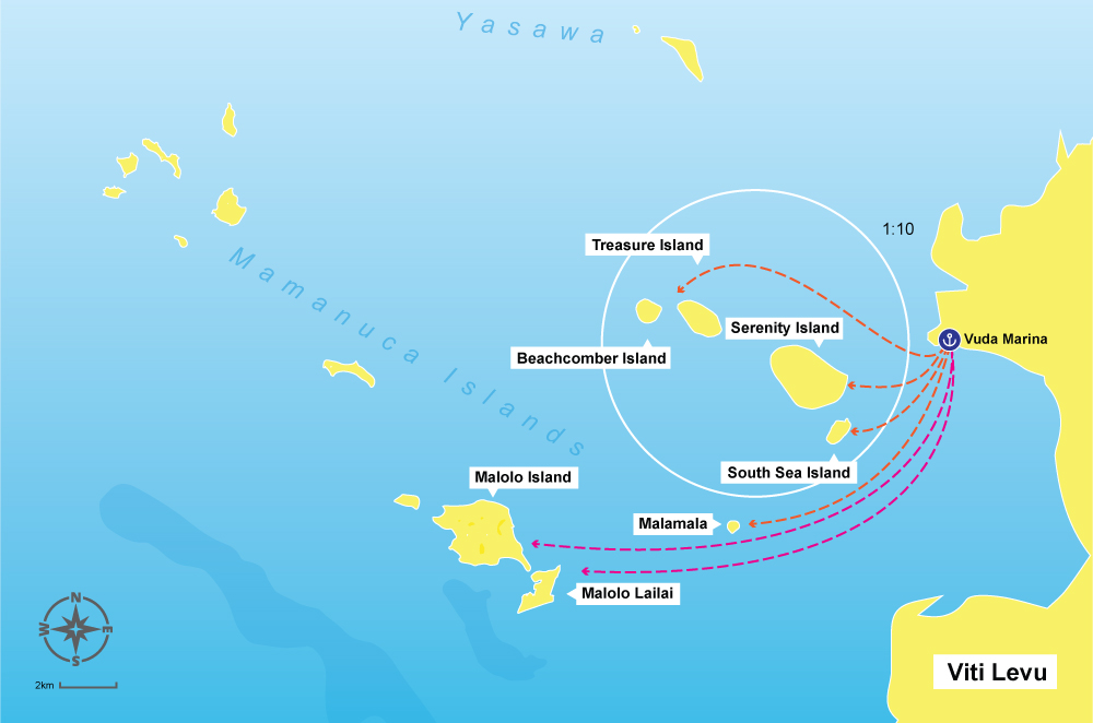 Fiji Island Hopping between Yasawa and Mamanuca